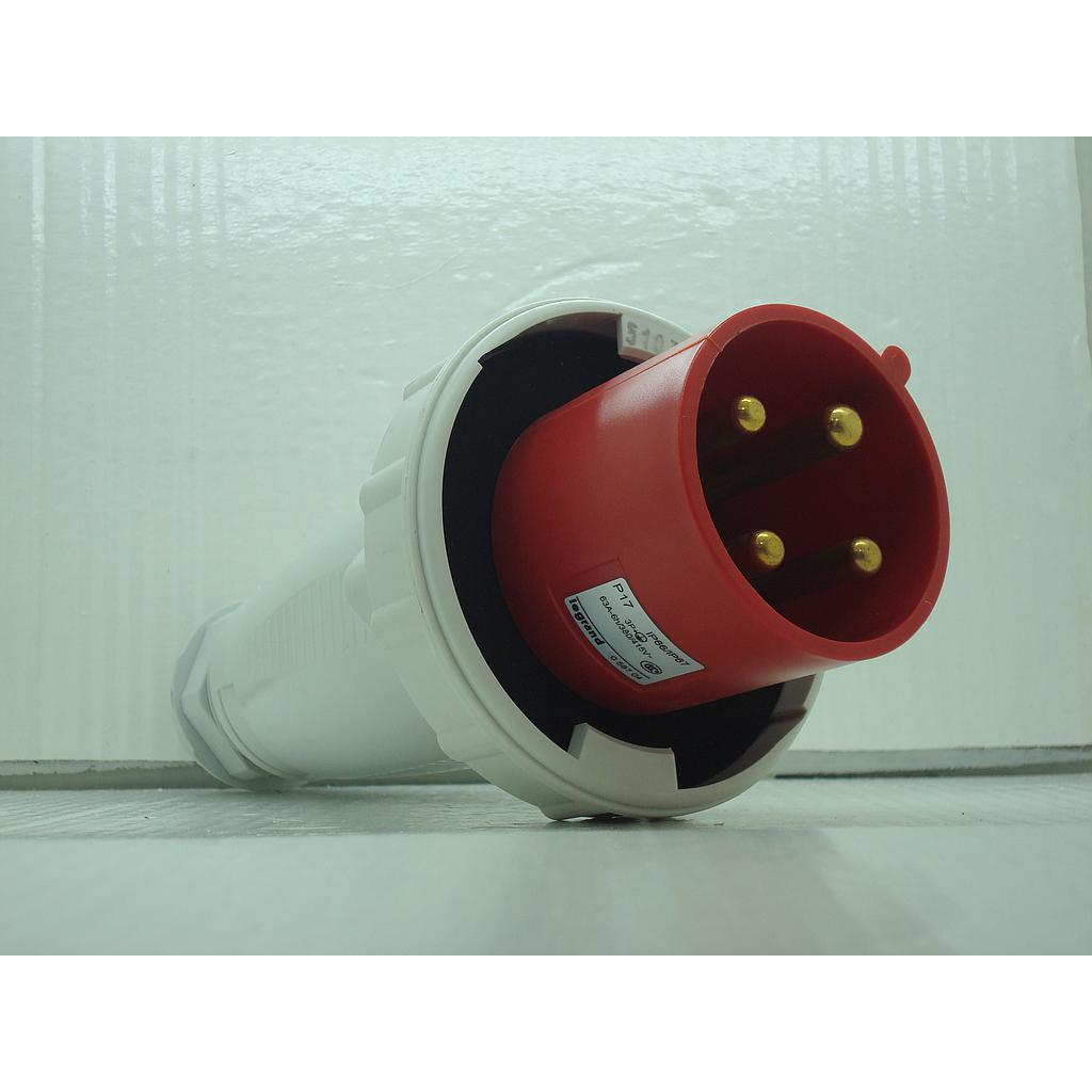 ENCHUFE-CLAVIJA INDUSTRIAL 3P+T 63A 440V. 0587 04 | Ingelcom