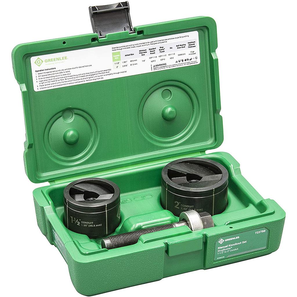 JUEGO SACABOCADO DE 1 1/2" A 2" GREEN LEE. 7237BB | Ingelcom