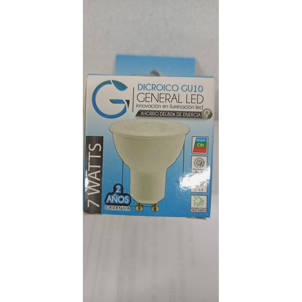 FOCO DICROICO LED 7W 6500K GU10 100-240V | Ingelcom